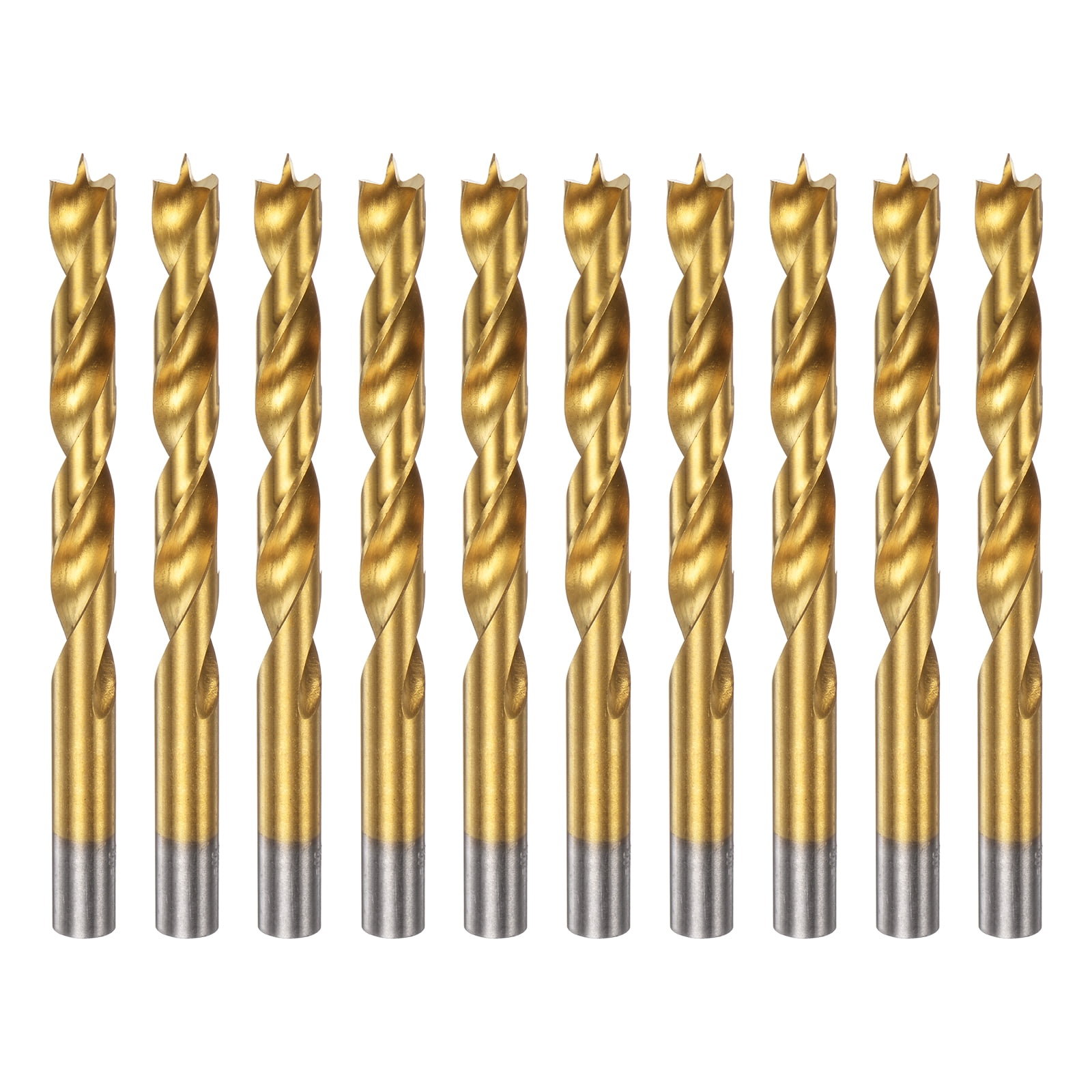 10pcs Brad Point Drill Bits 11.5mm(29/64") Dia HSS4241 Straight Round ...