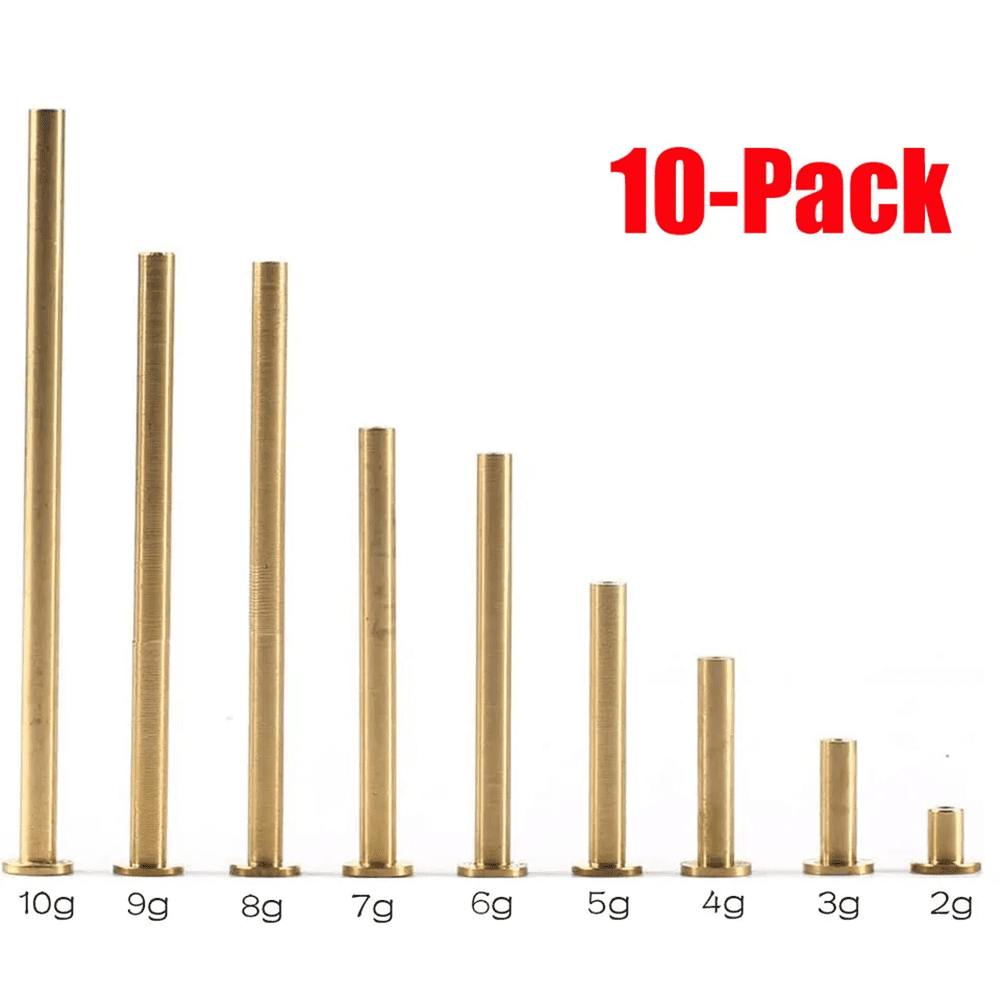 10pcs Brass Golf Tip Plug Weight Fit Golf Club Shaft Graphite Woods ...