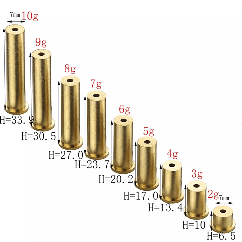 10pcs Brass Golf Tip Plug Weight Fit Golf Club Shaft Graphite Woods ...