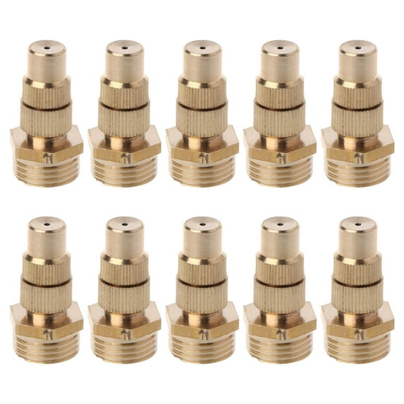 10pcs Brass High Atomization Adjustable Nozzles Garden Water Misting ...