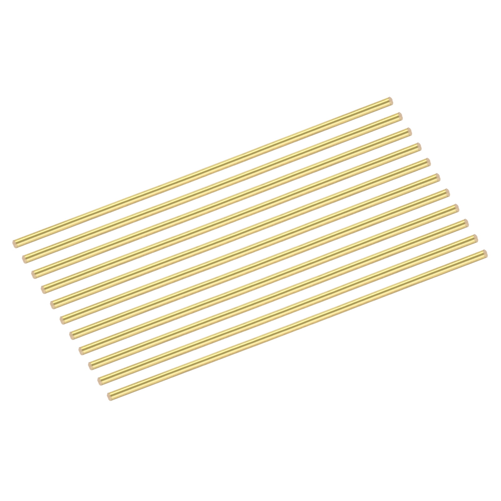 10pcs Brass Rods 1.5mmx 150mm Brass Solid Round Stock Lathe Bar for ...
