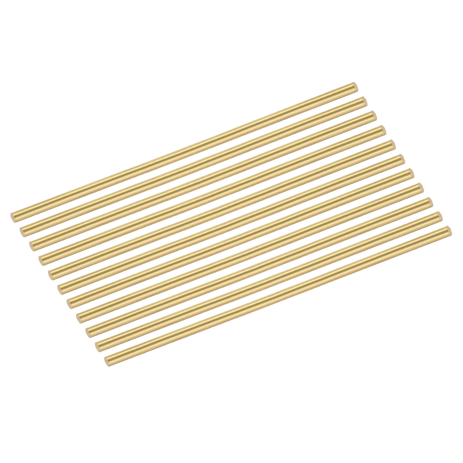 10pcs Brass Rods 1/8" x 4" Brass Solid Round Stock Lathe Bar for Knife ...