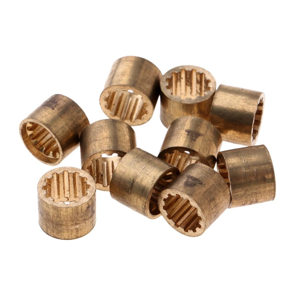 10pcs Brass Snooker Pool Ferrules Tips Billiards Accessories 9.5mm ...