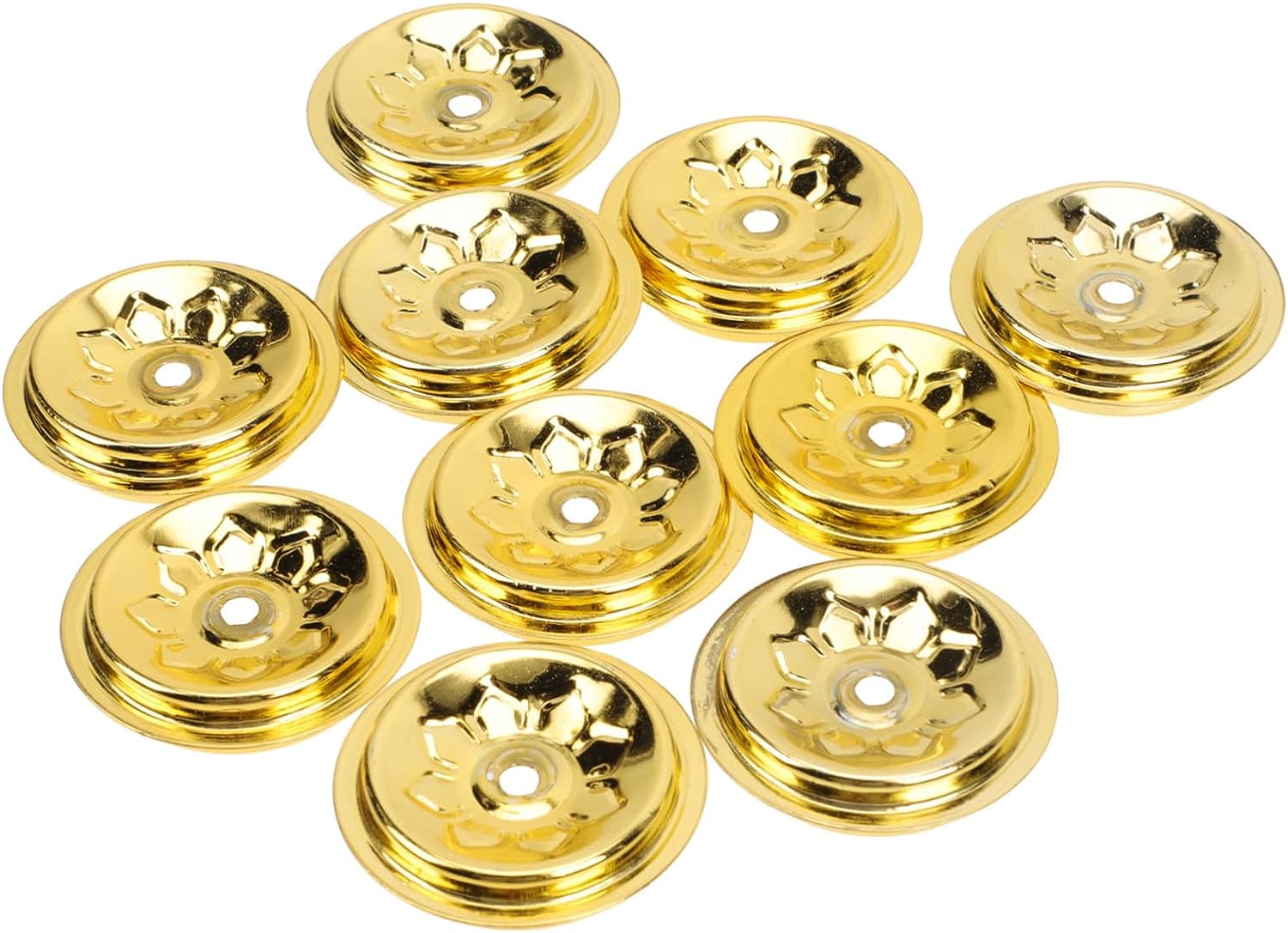 10pcs Butter Lamp Holder for Buddha lamp oil floating buddha lamp wick holder brass candlestick ...