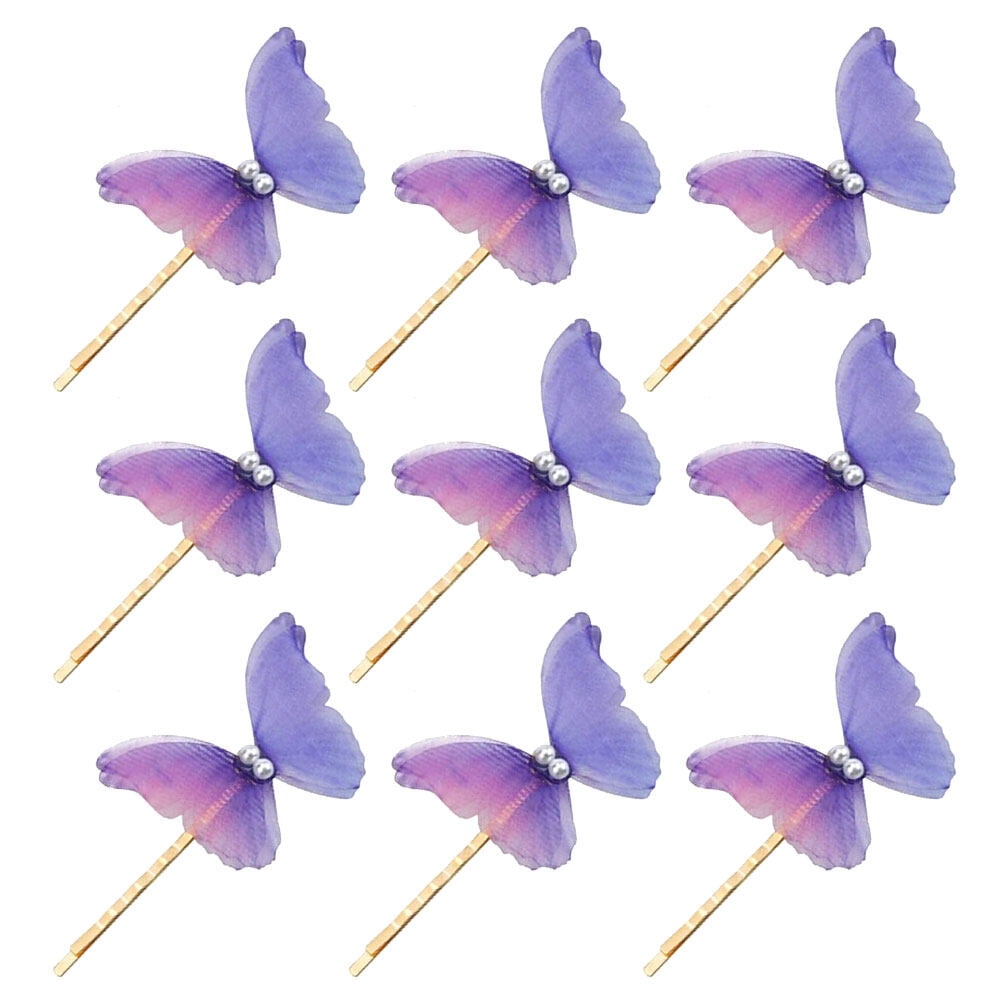 10pcs Butterflies Hair Clip Girl Hairpins Elegant Hair Barrettes Hair ...