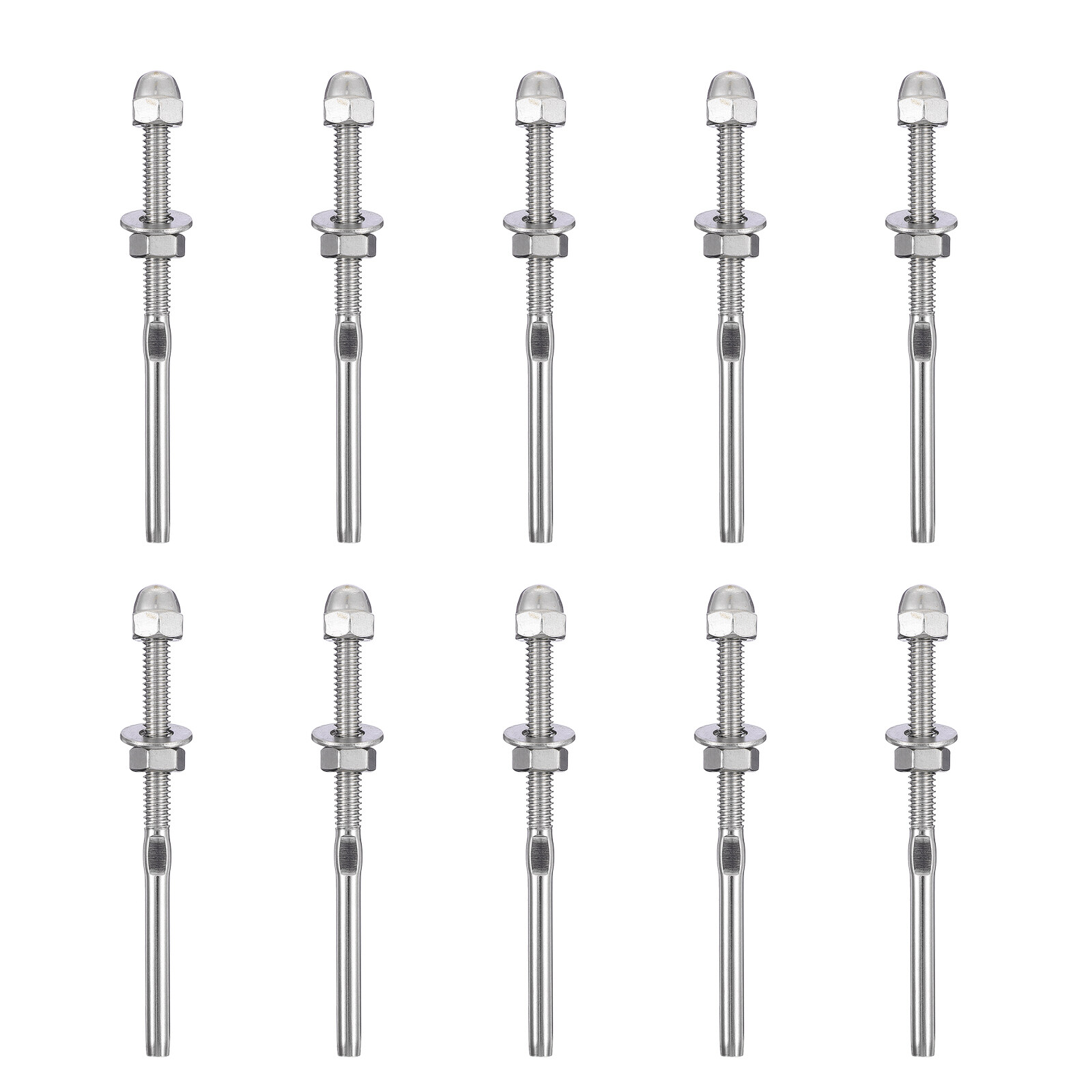 10pcs Cable Railing Hand Swage Tensioner Sturdy Wire Rope Cable Railing ...