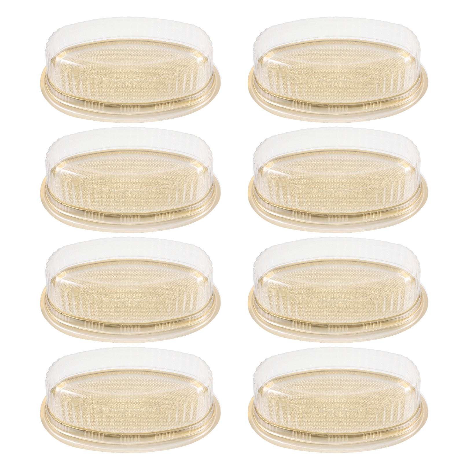 RENACLIPY 10pcs Plastic Cake Packing Container Transparent Storage ...