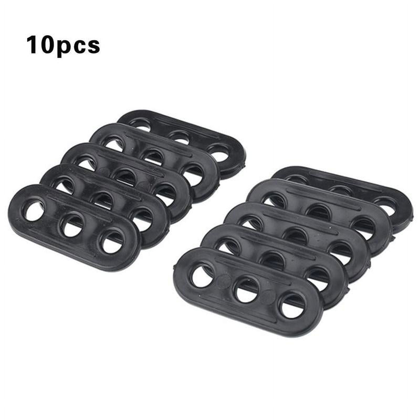 10pcs Camping Tent Guy Rope Line Tensioners 3 Holes Bent Runners ...