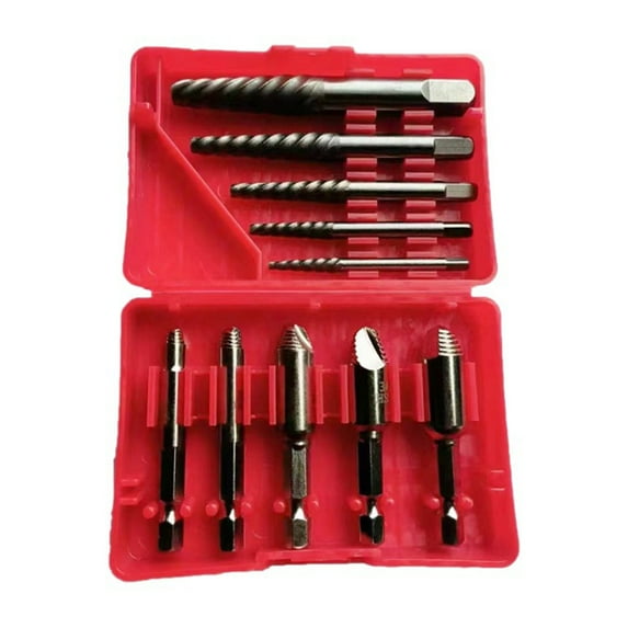 10pcs Carbon Steel Screw Extractor Screw Remover Set Efficiently ...