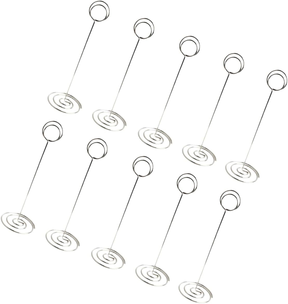 10pcs Cards Sign Food Signs Metal Signs Table Number Holders Paper Clip ...