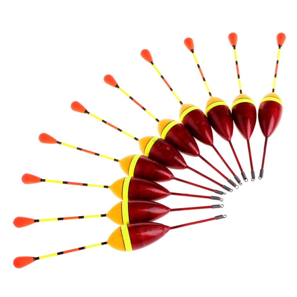 10pcs Carp Fishing Floats Set Buoy Bobber Stick For Fish Tackle ...