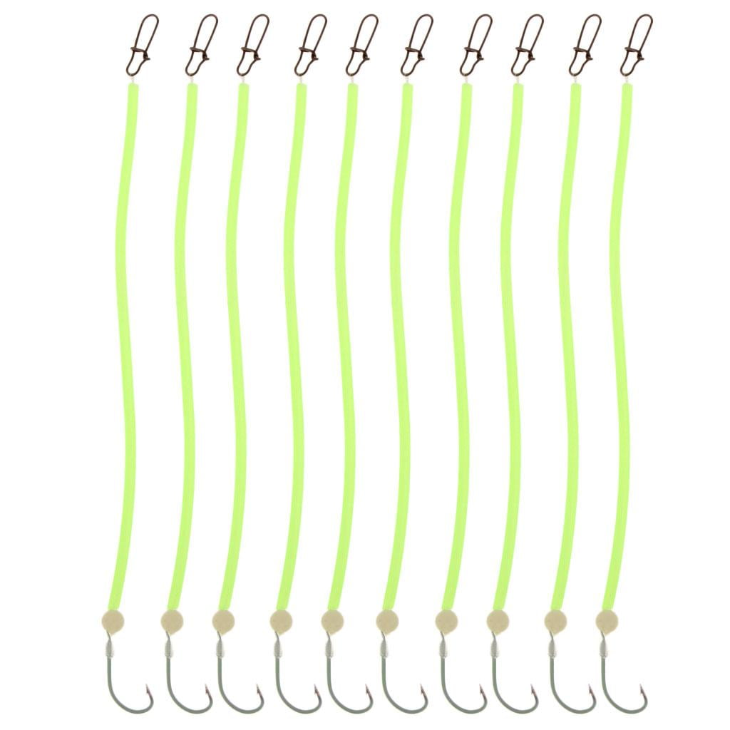 10pcs Carp Fishing Hand Tied Rigs Hair Rigs with The Dark Hook & Rig ...