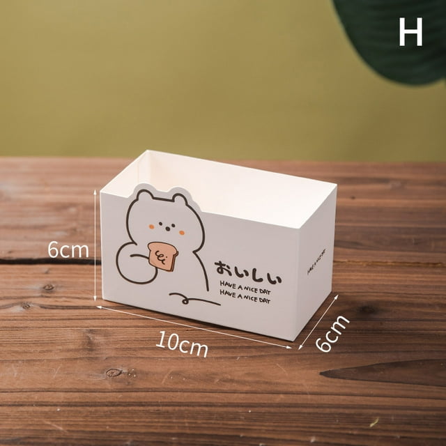 10pcs Cartoon Food Wrapping Paper Box Bread Toast Sandwich Burger ...