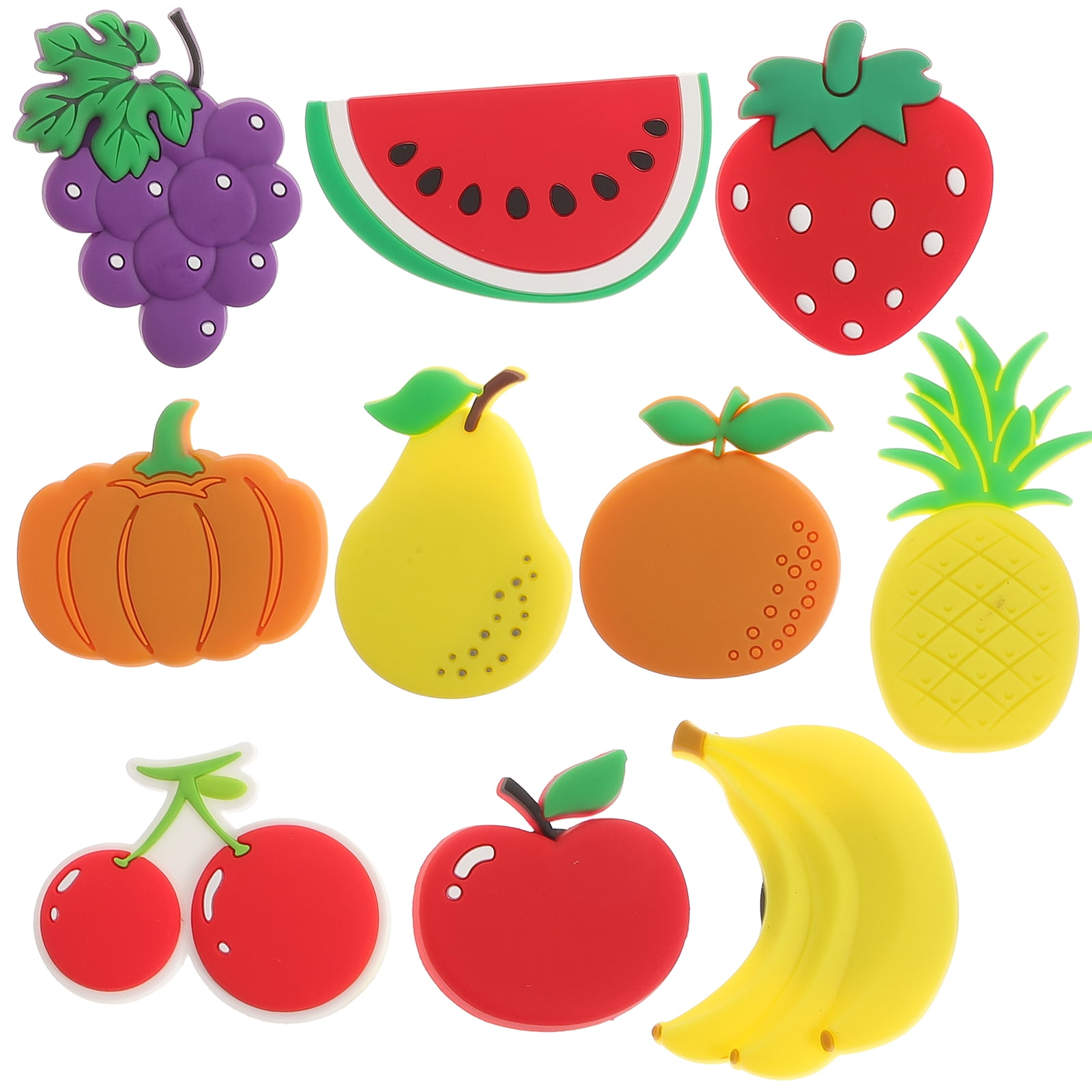 10pcs Cartoon Fruits Stereo Fridge Magnets Whiteboard Magnets for Kids ...