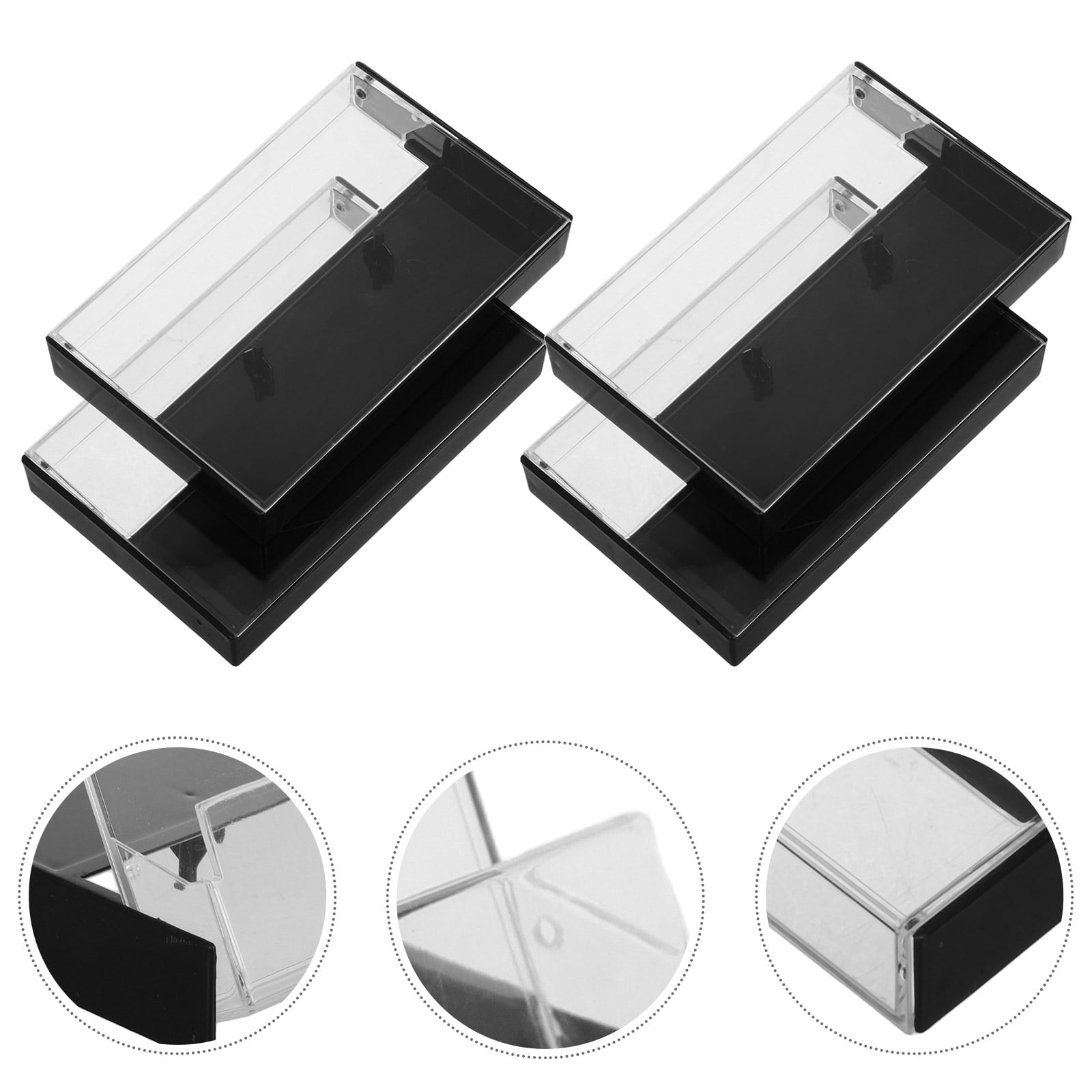 10pcs Audio Cassette Storage Cases Plastic Tape Cases Blank Recording ...