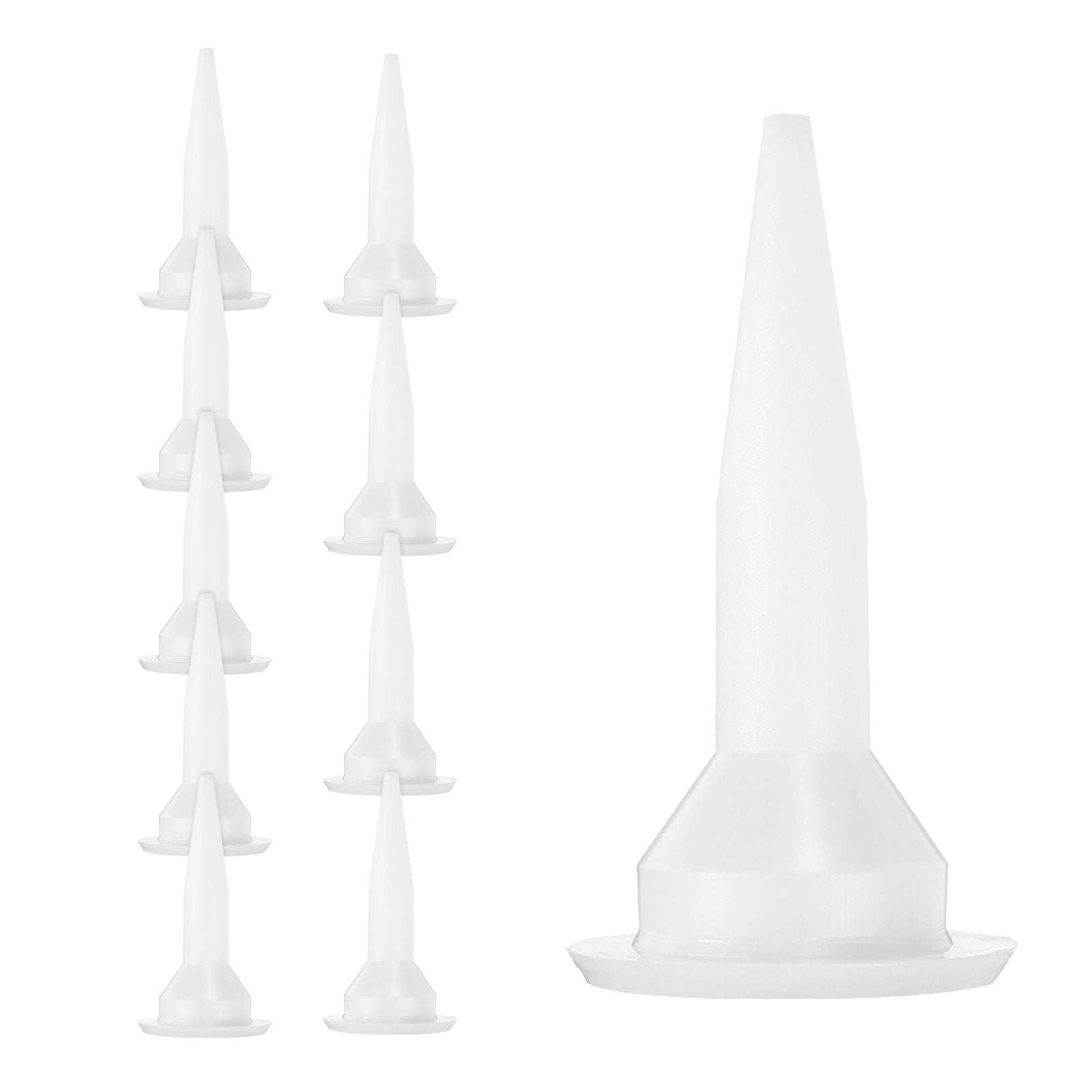 10pcs Caulking Nozzles Cones Nozzles Reusable Tip Set for Epoxy ...