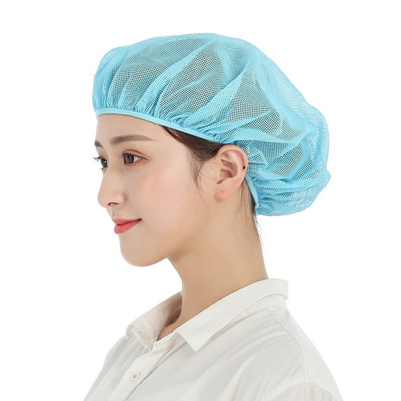 10pcs Chef Hat Reusable Cooking Hair Net for Women Men Chef Works Hats ...