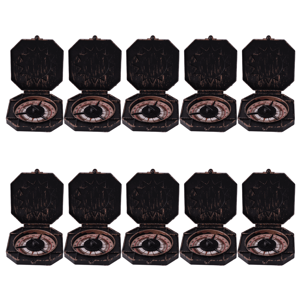 10pcs Children'S Pirate Party Prop Plastic Retro Pirate Compass Toy ...