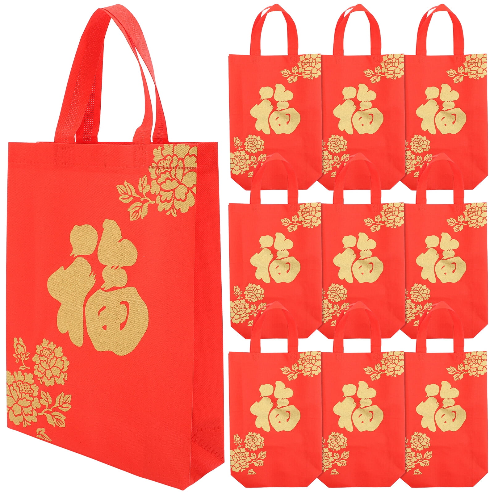 10pcs Gift Bag for Chinese New Year Spring Festival Party Favors ...