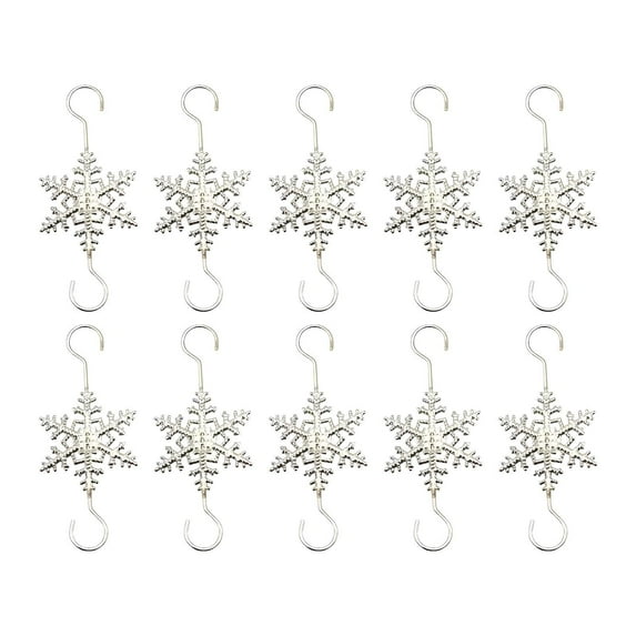 10pcs Christmas Ornament Hooks S Shaped Decoration Metal Material for ...