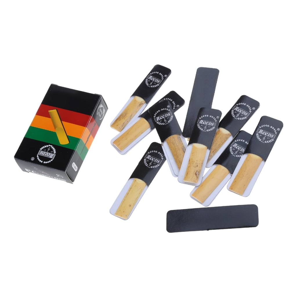 10pcs Clarinet Reeds Set Bb Wind Instrument Reed Clarinet for Easy of ...