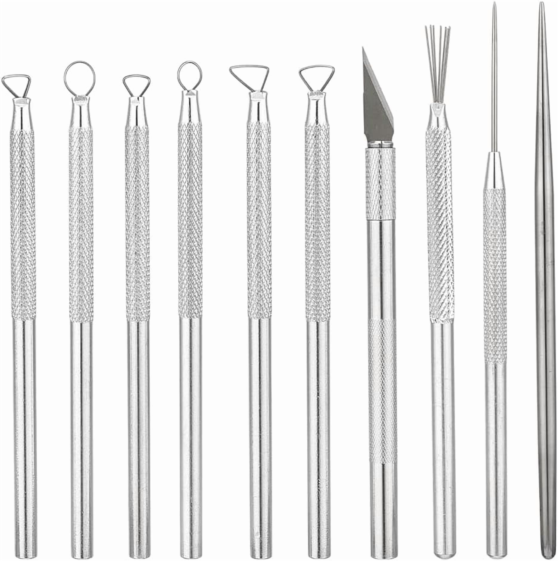 10pcs Clay Sculpting Tools Engraving Brushes Texture Needles Crafts ...