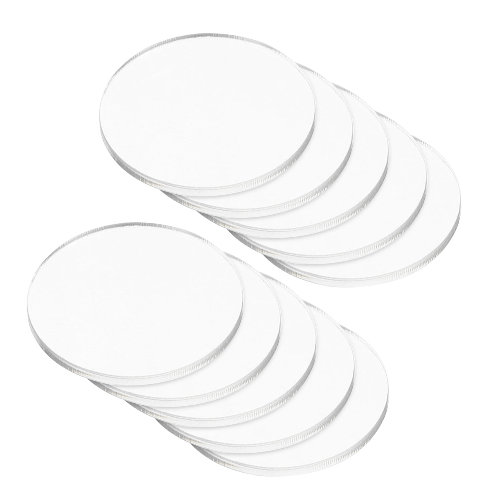 10pcs Clear Acrylic Sheet 2"x0.12" Clear Cast with Protective Paper ...
