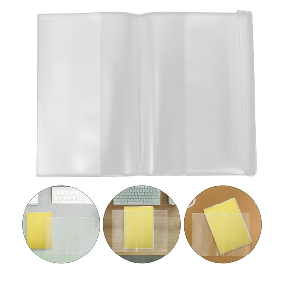 10pcs Clear Book Cover Students Textbook Cover Width Adjustable Book ...