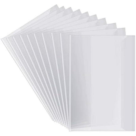 10pcs Clear Book Covers A5 Plastic Exercise Books Covers Waterproof ...