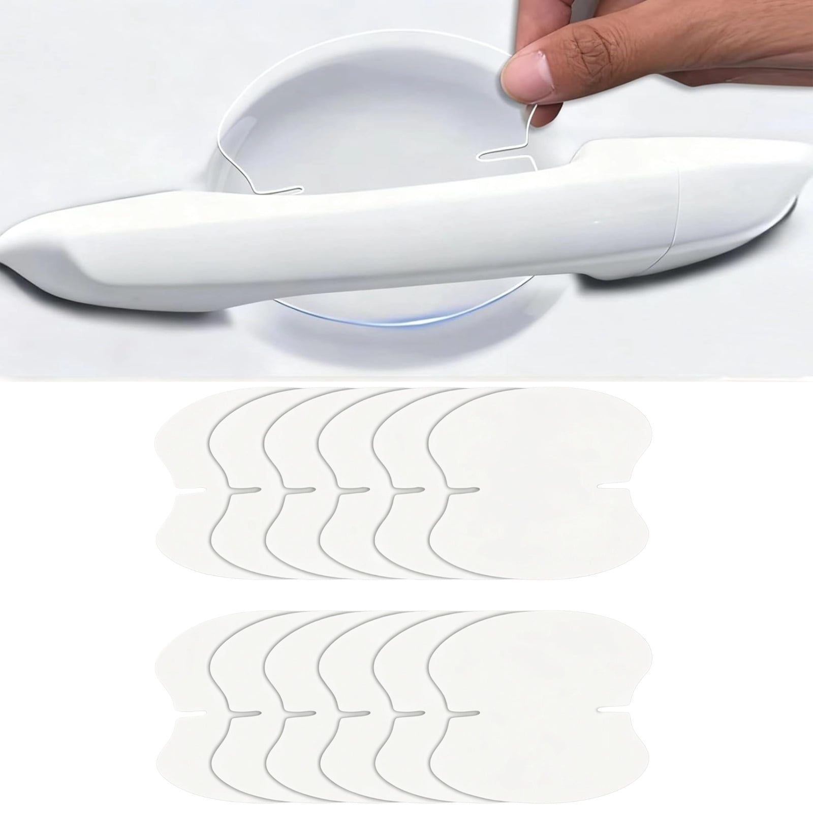 10pcs Clear Car Door Handle Scratch Potector TPU Car Door Sticker ...