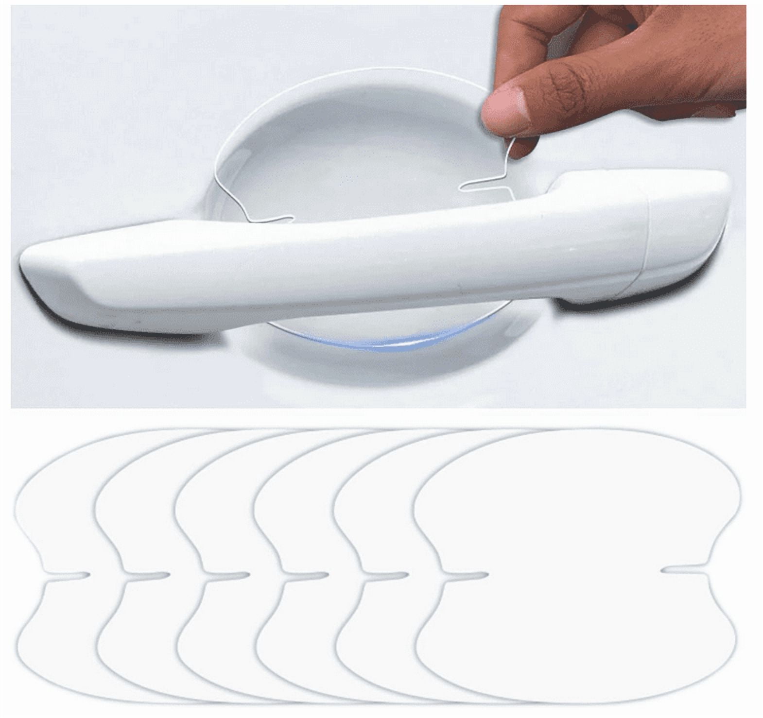 10pcs Clear Car Door Handle Scratch Potector TPU Car Door Sticker ...