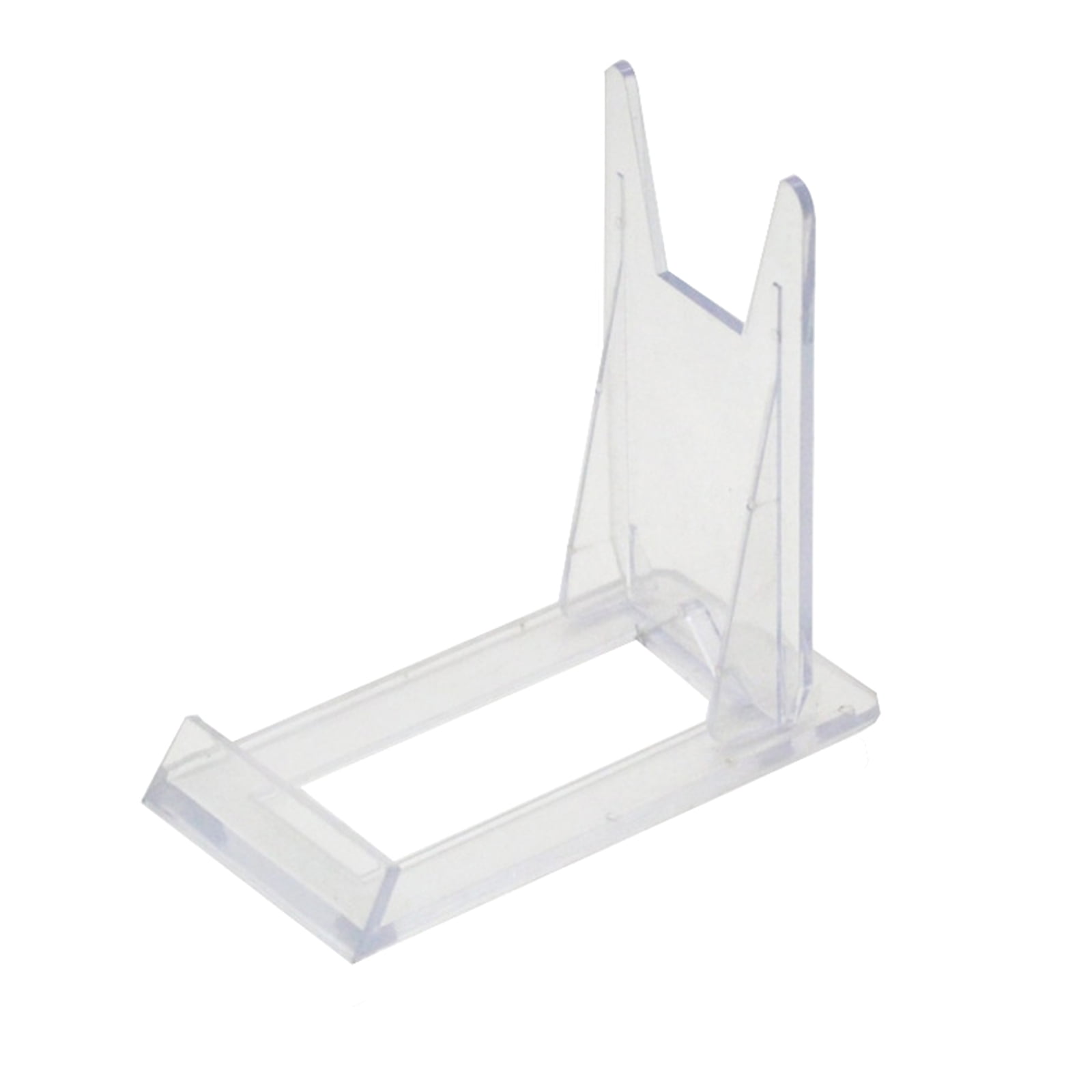 10pcs Clear Display Easels Adjustable Plastic Stand Picture Frames Rack ...