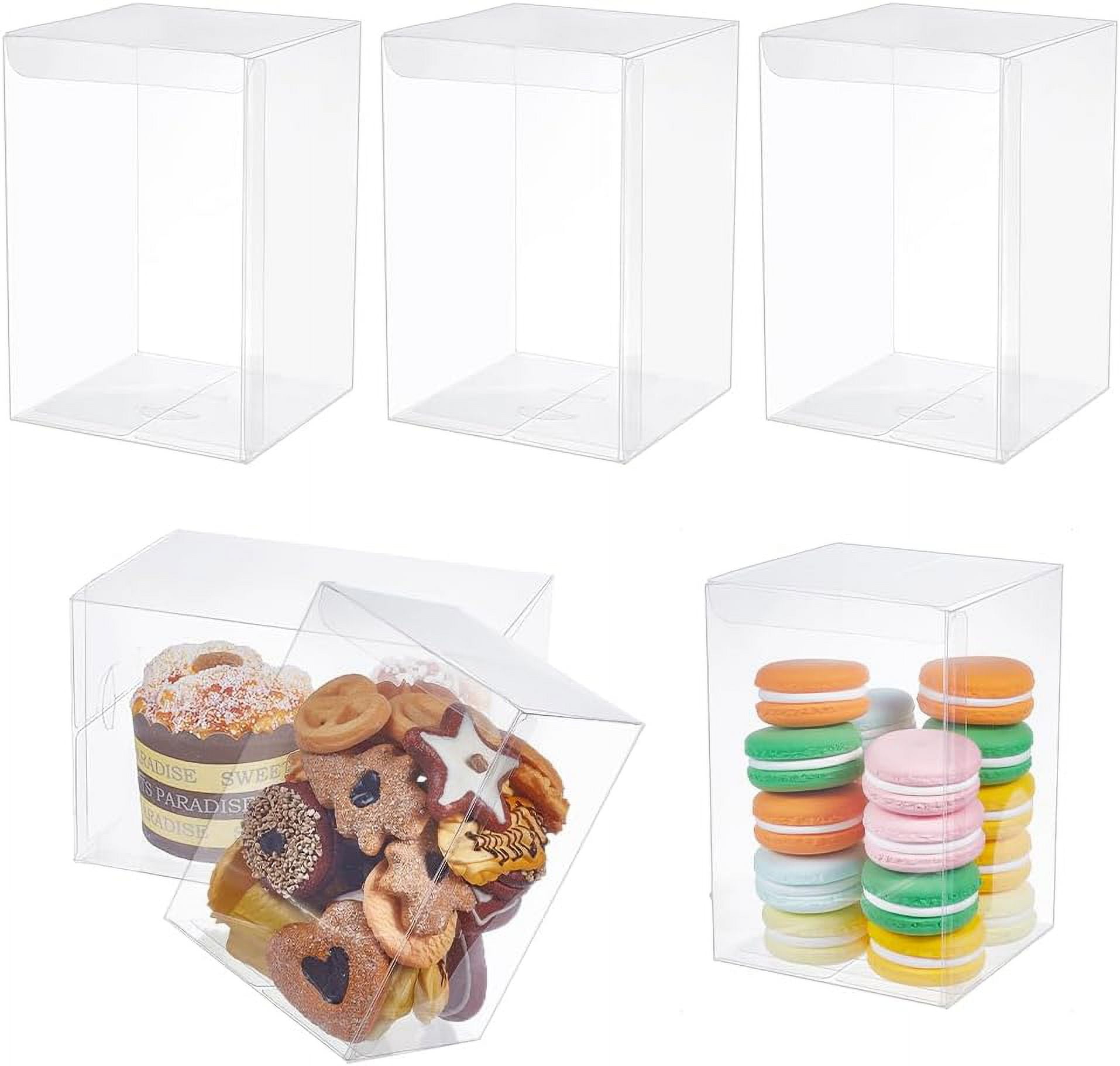 10pcs Clear Favor Box 4x4x6 Inches Plastic Gift Packing Box for Candy ...