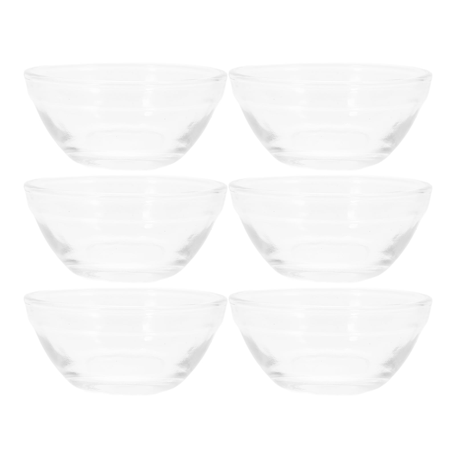 10pcs Clear Glass Pinch Bowls Small Prep Dishes Stackable Ingredient ...