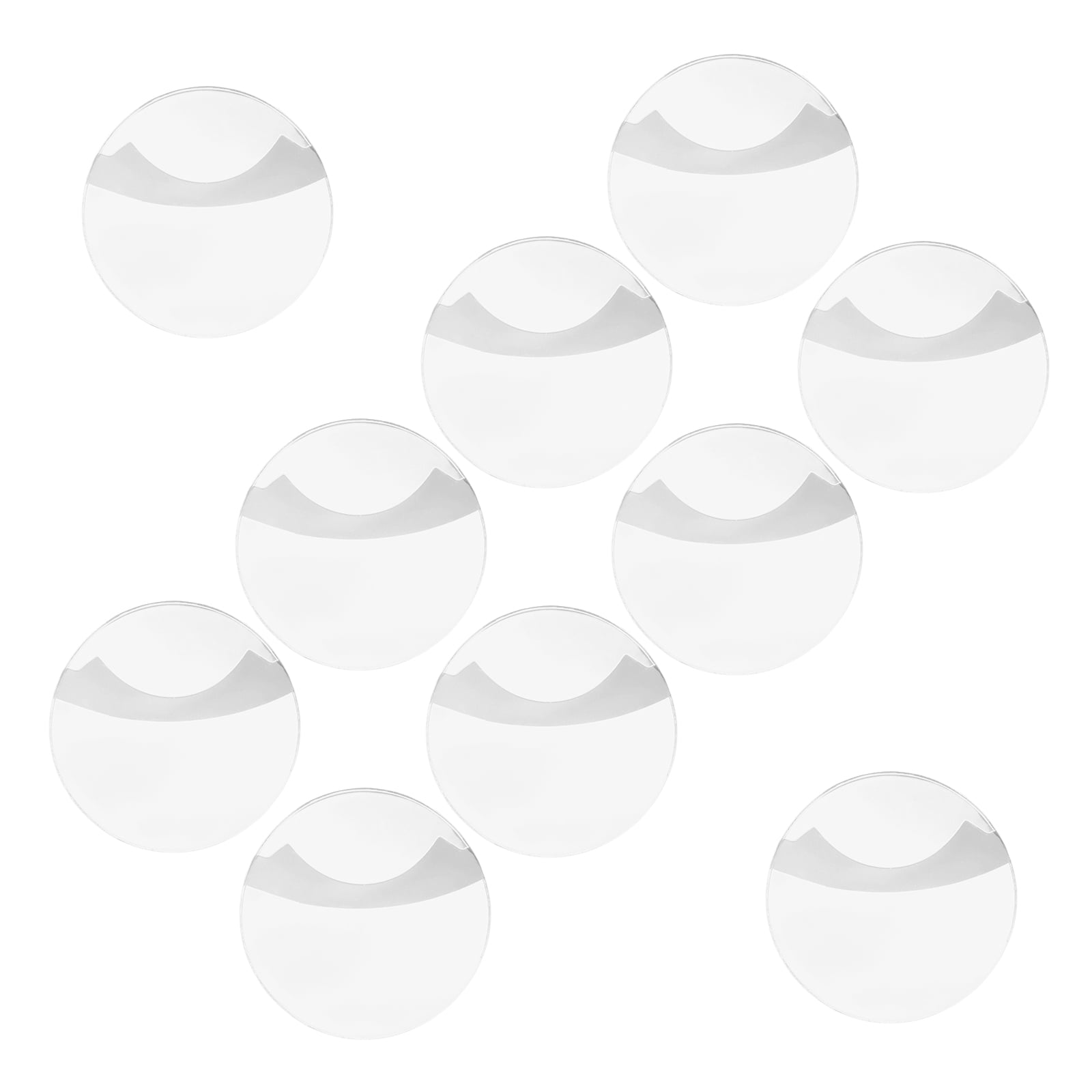 10 Pcs Transparent PVC Protective Cover Badge Case - Walmart.com