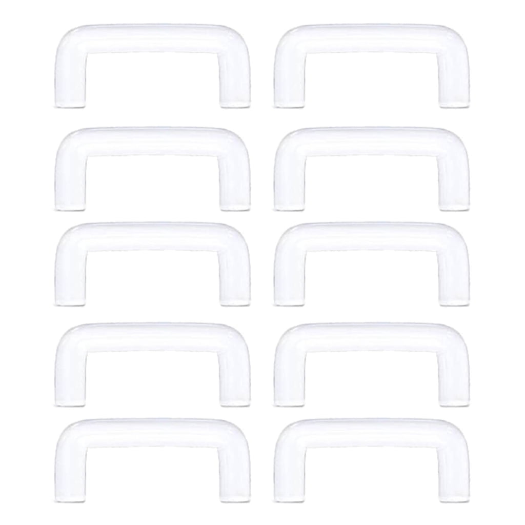 10pcs Clear Septum Piercings Hider Flexible Acrylic Nose Studs Ring ...