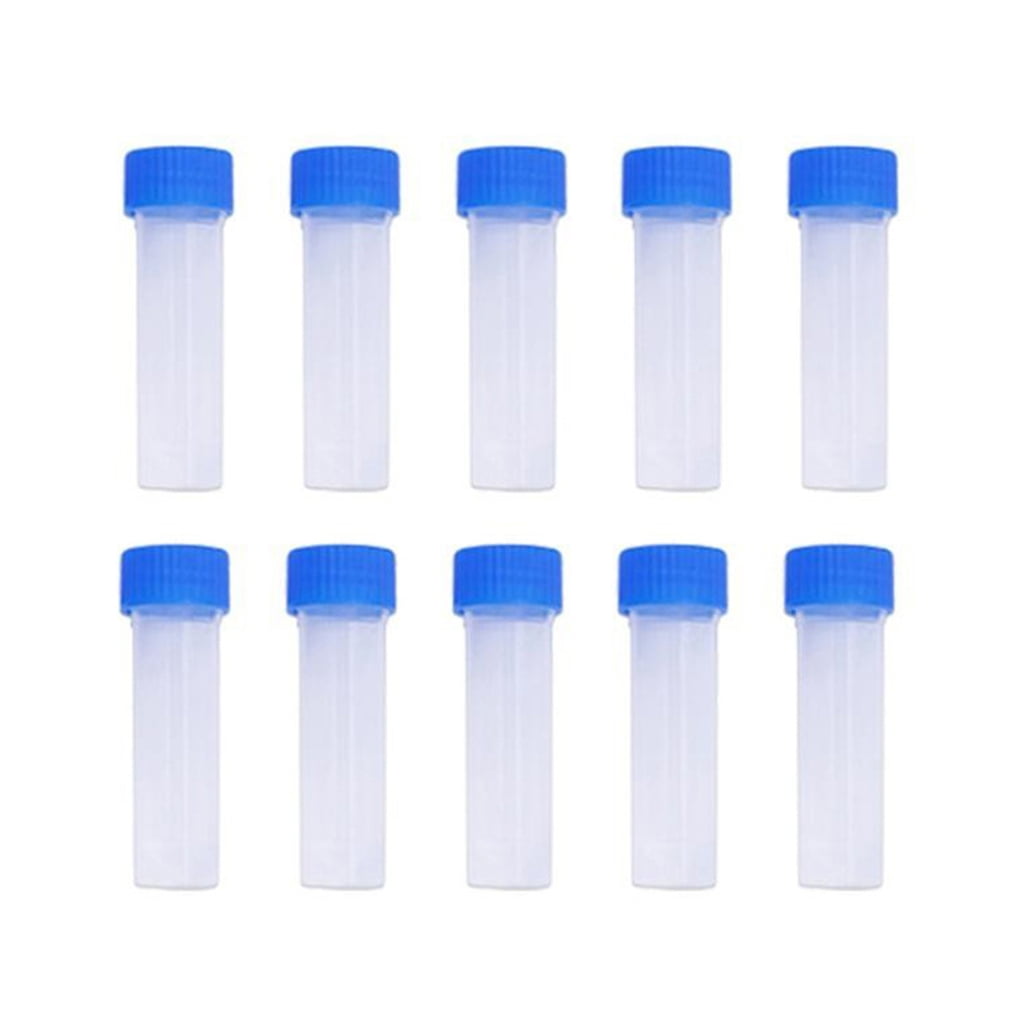 10pcs Clear Sewing Needle Storage Tube Plastic Pin Bottle Beads Button ...