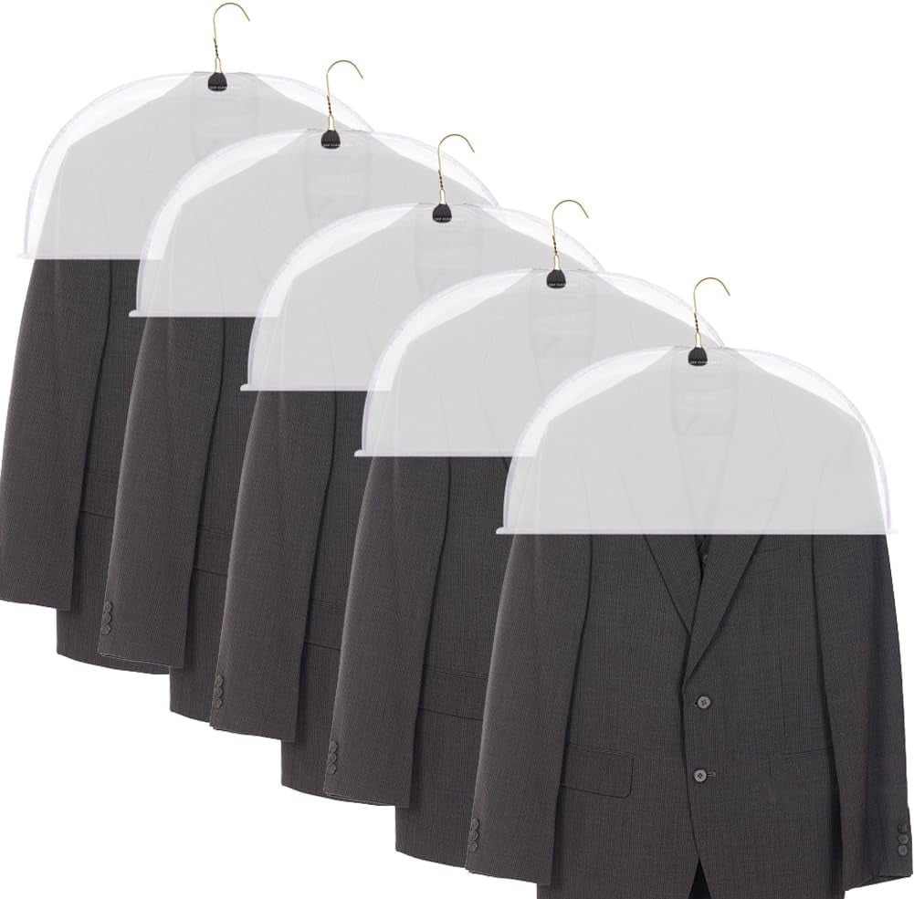 PEVA Suit Shoulder Protection Dust Proof Covers White 305x610x9mm ...
