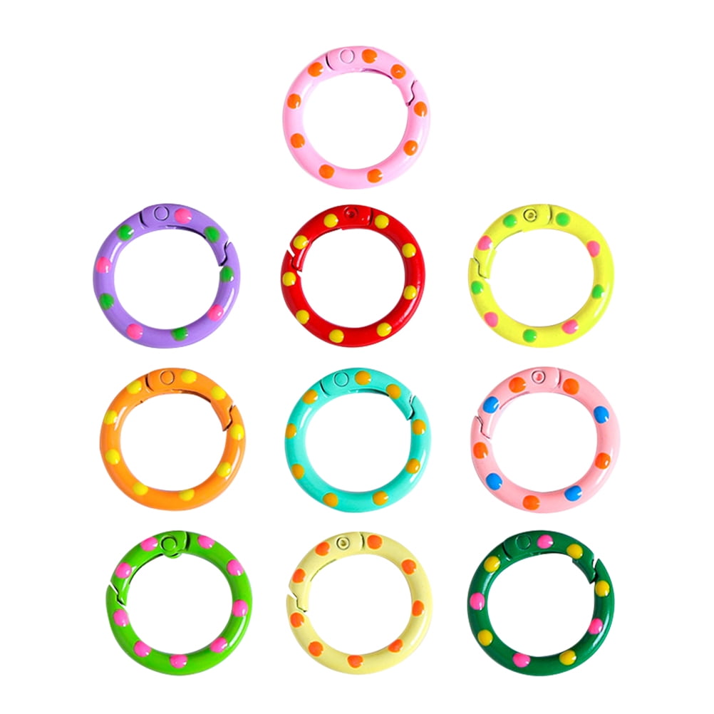 10pcs Colored Book Binder Rings For Loose Leaf Binding Metal Rings ...
