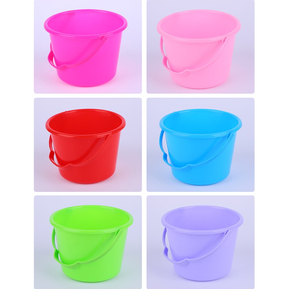 10pcs Colorful Beach Bucket Toy Water Bucket Playthings Kindergarten ...
