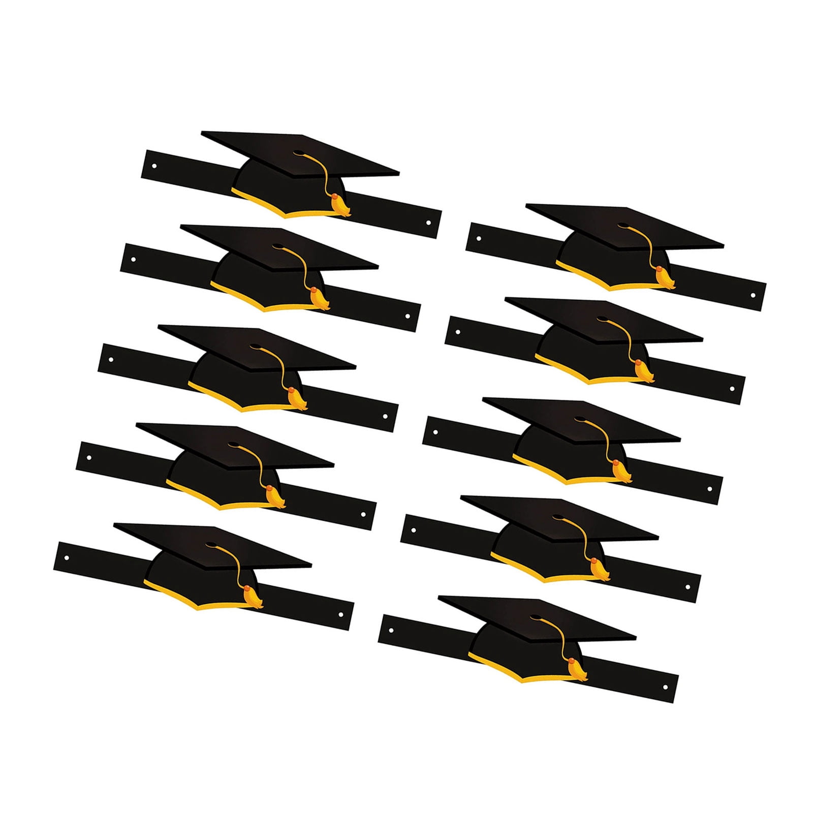 Pack Of 10 Graduation Paper Crowns with Tassels for Kindergarten ...