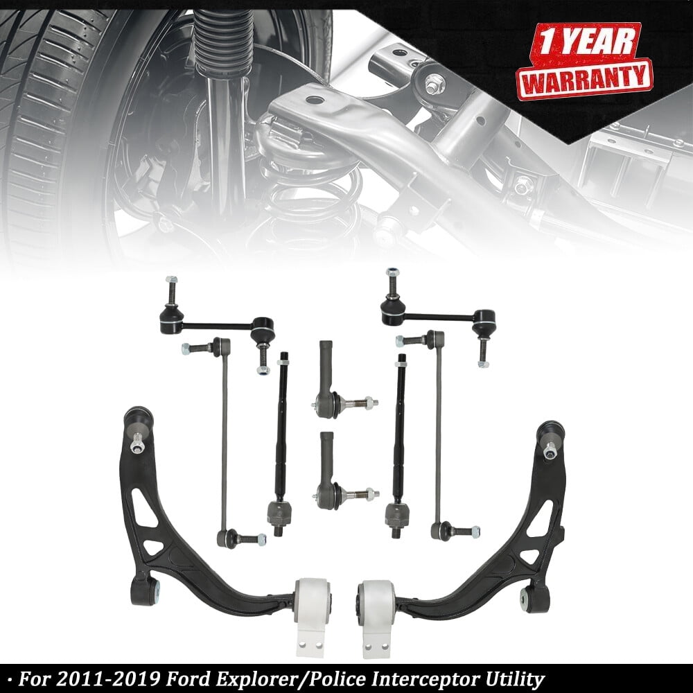 10pcs Control Arm Kit For 2011-2019 Ford Explorer/Police Interceptor ...