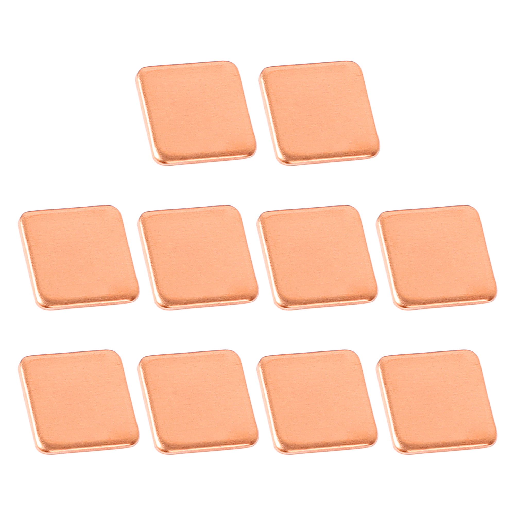 10pcs Copper Heatsink 15x15x1.5mm Copper Pad Pads Thermal Shim, Mini ...