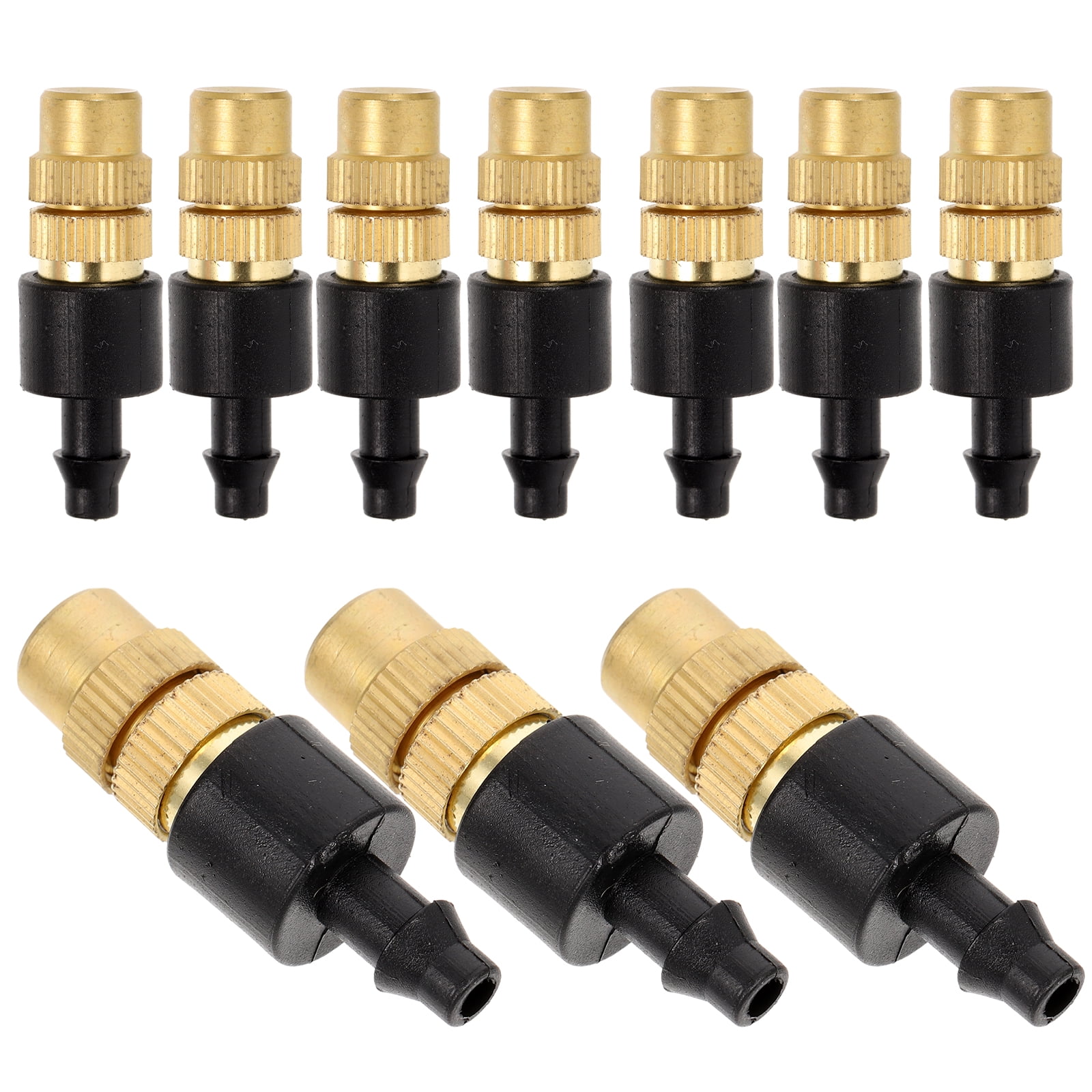 10pcs Copper Mister Nozzle Adjustable Micro Misting Nozzle Short Mist ...