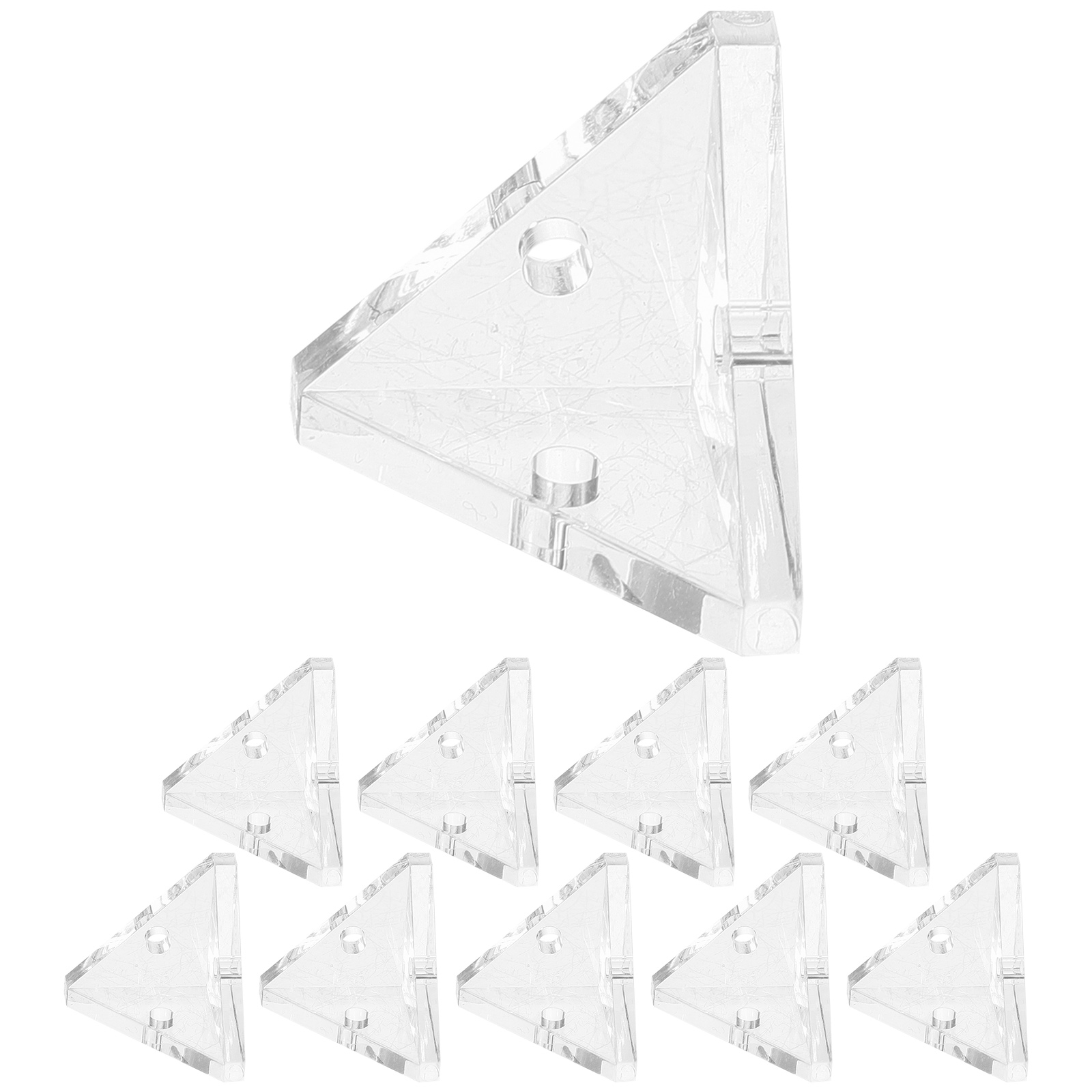 10pcs Corner Braces Triangle Angle Code Brackets Corner Support Bracket ...