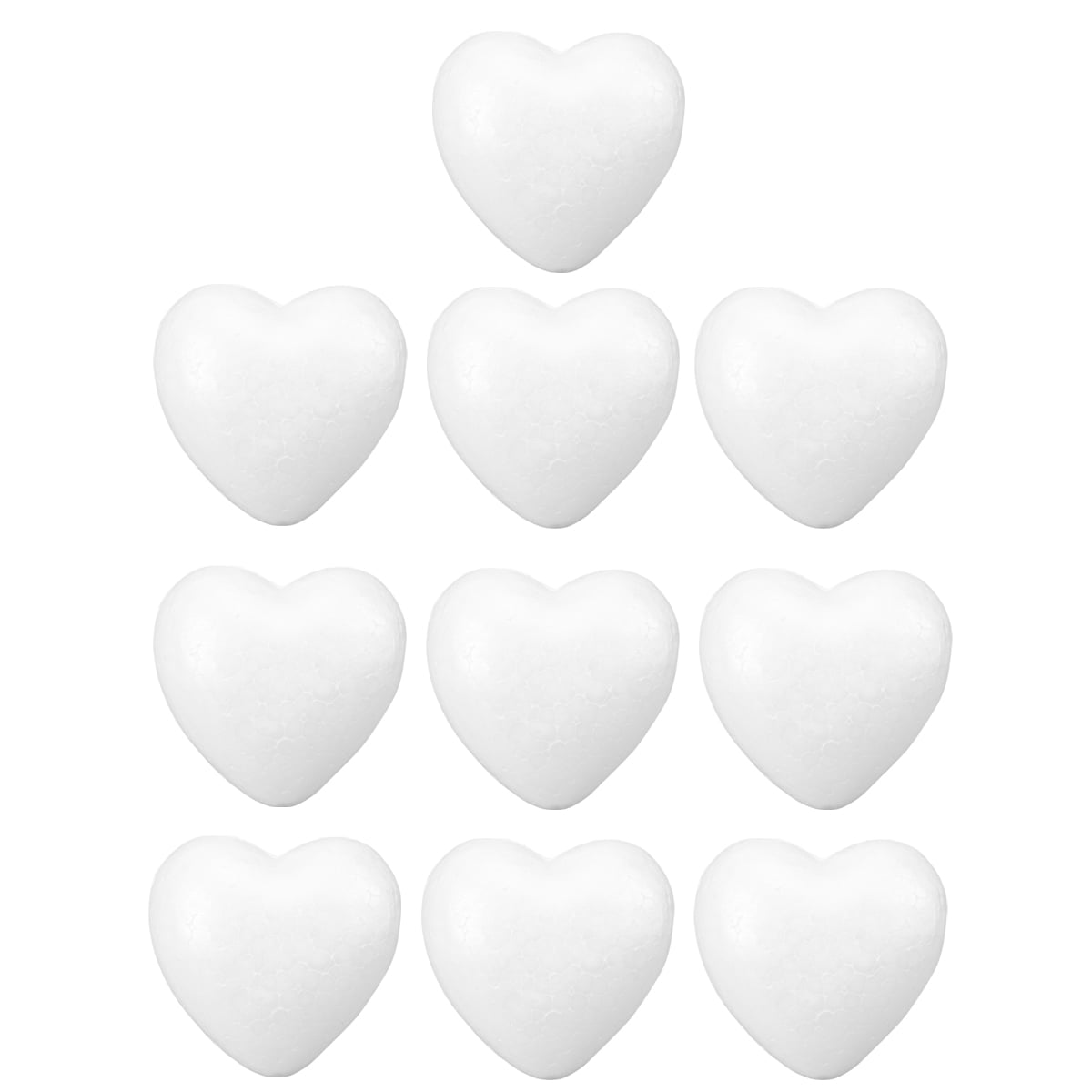 10pcs Craft Hearts Heart-Shaped Polystyrene Ball for Arts and Craft Use ...