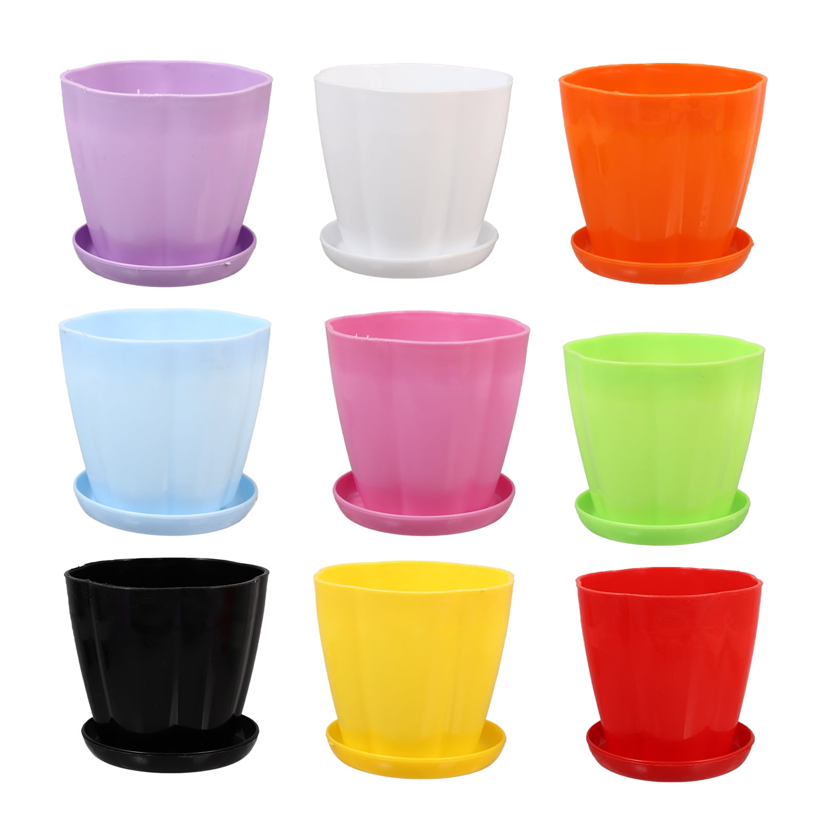 TABLZONE Flower Pot Plastic Home Owners 10Pcs 4.5X4.1In - Walmart.com