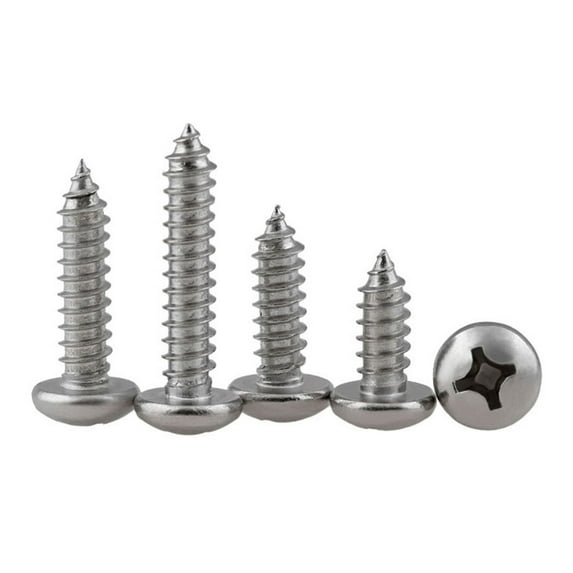 10pcs Cross Round Head Self Tapping Screw PA 316 Stainless Steel Pan ...