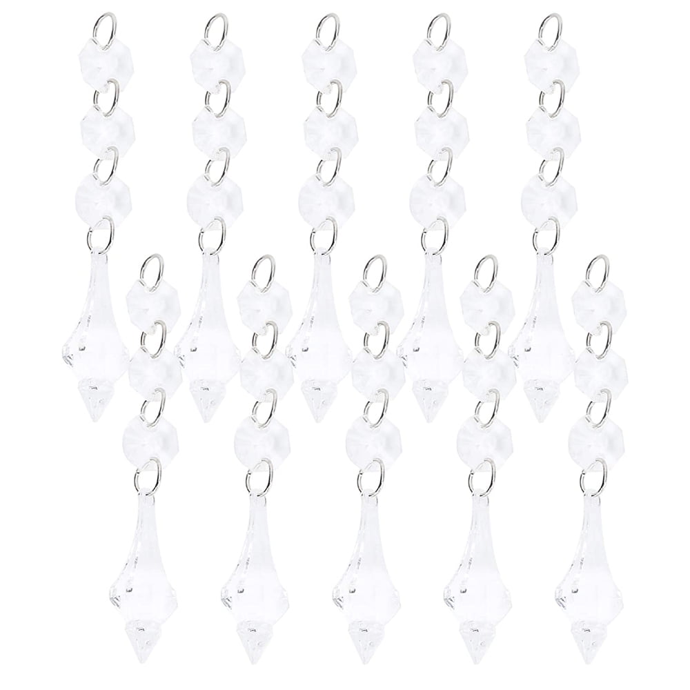 10pcs Crystal Chandelier Prism, Acrylic Crystal Chandelier Prism ...
