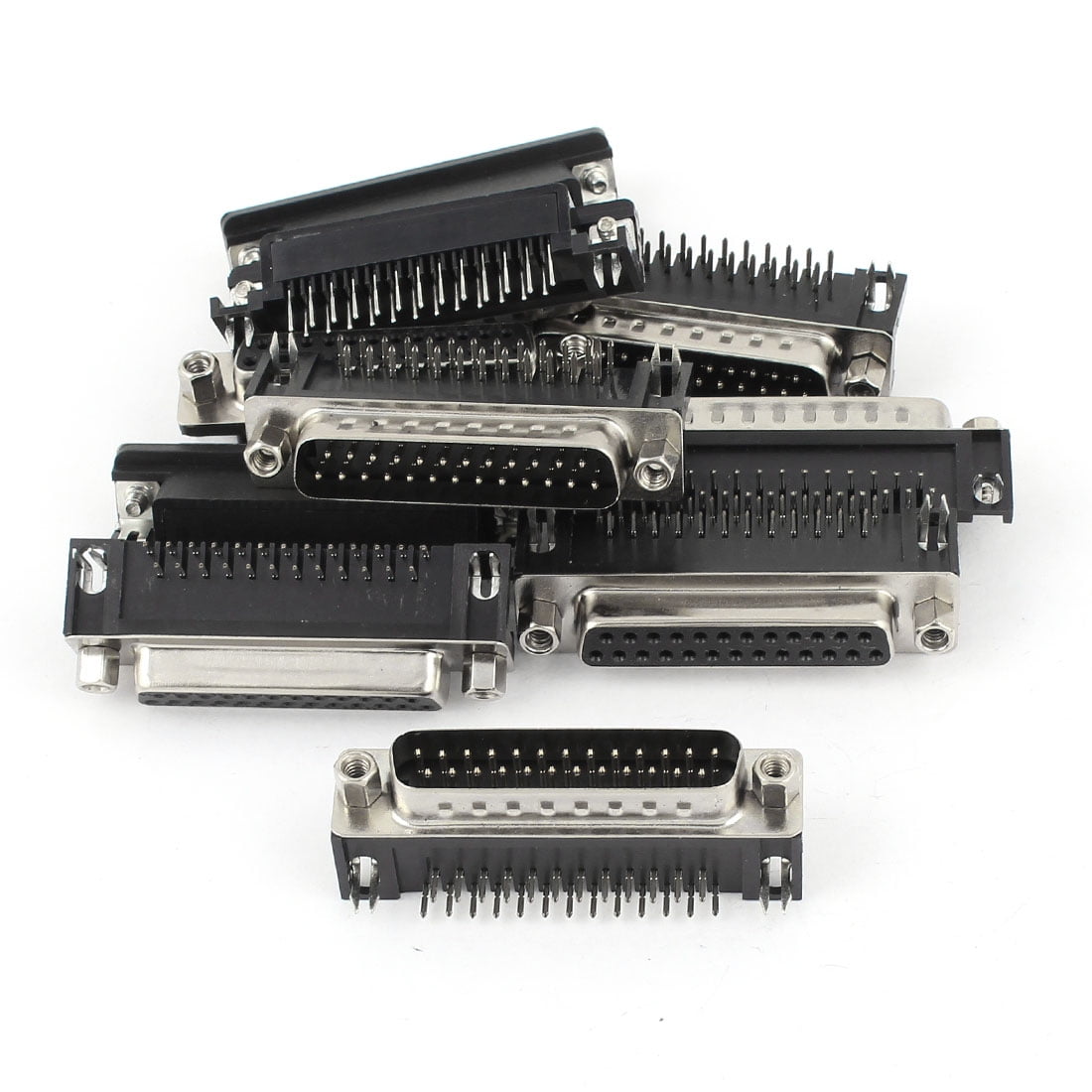 10pcs DB25 25Pin 2 Row Male Female Solder Adapter Jack Socket for PCB ...
